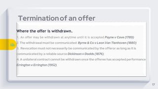Contract law Introduction: Lesson 2-OFFER.pptx
