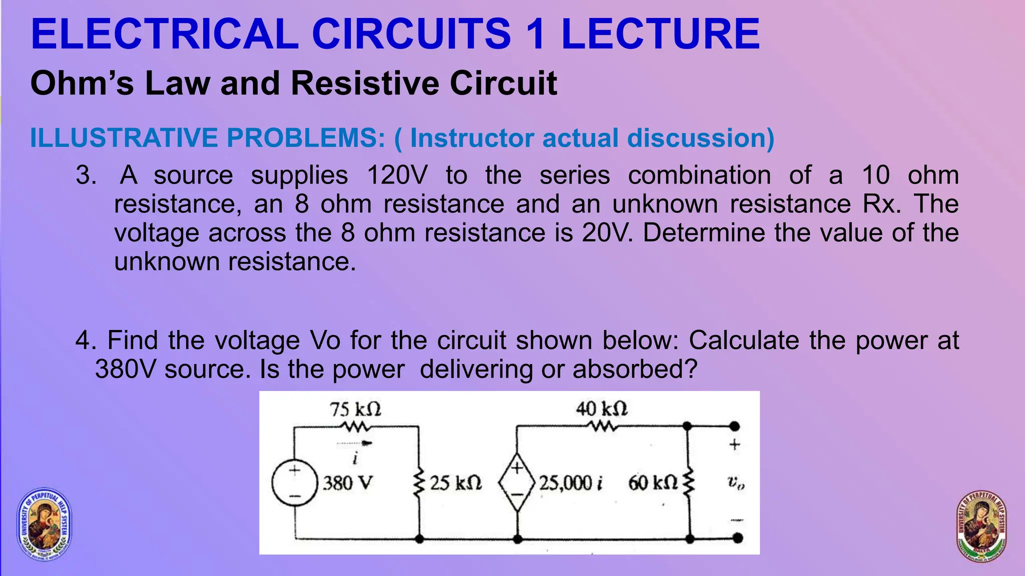Lesson 2 - Ohm's Law and Resisitive Circuits 2.pptx