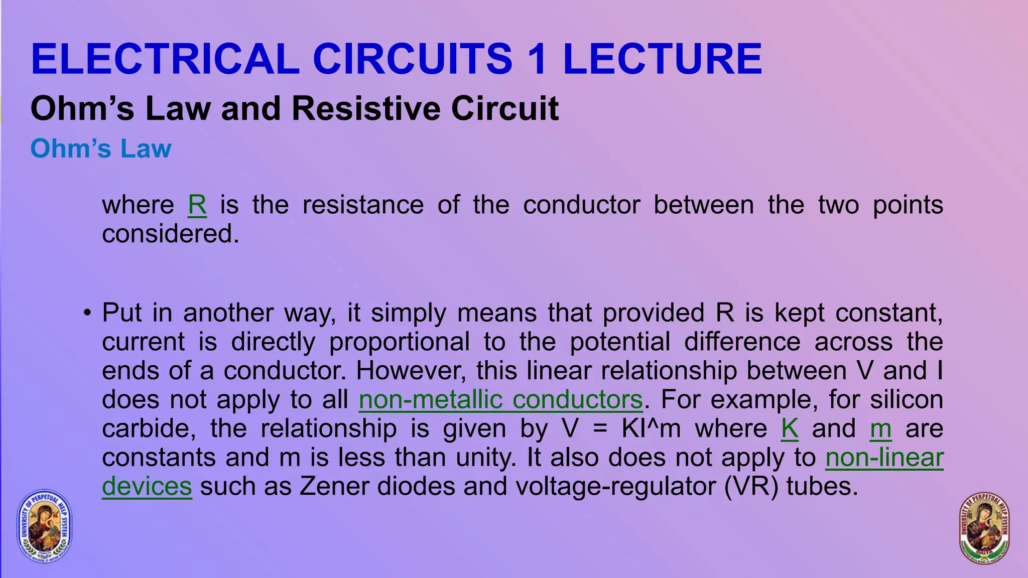 Lesson 2 - Ohm's Law and Resisitive Circuits 2.pptx