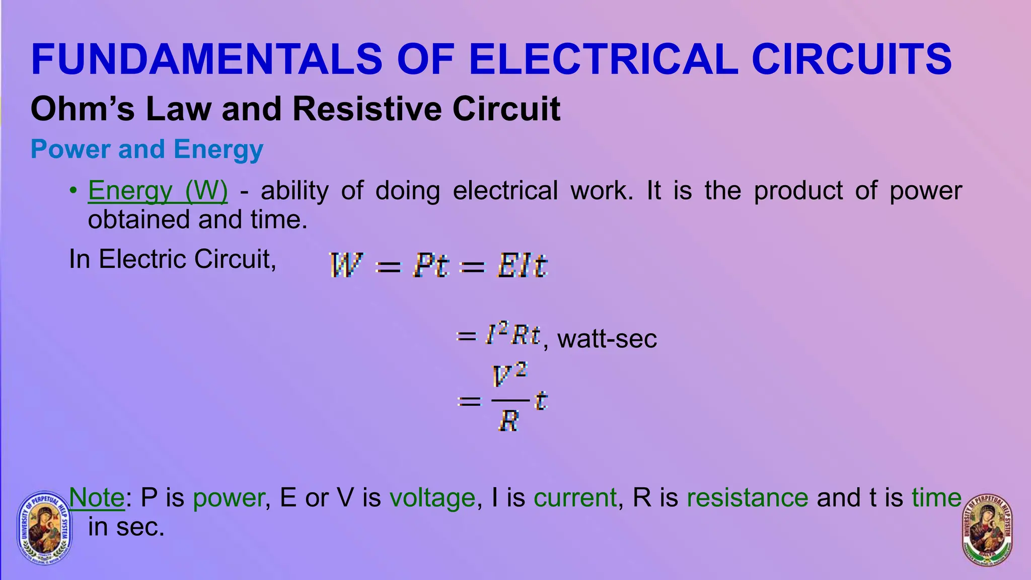 Lesson 2 - Ohm's Law and Resisitive Circuits 2.pptx