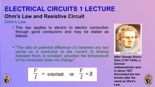 Lesson 2 - Ohm's Law and Resisitive Circuits 2.pptx