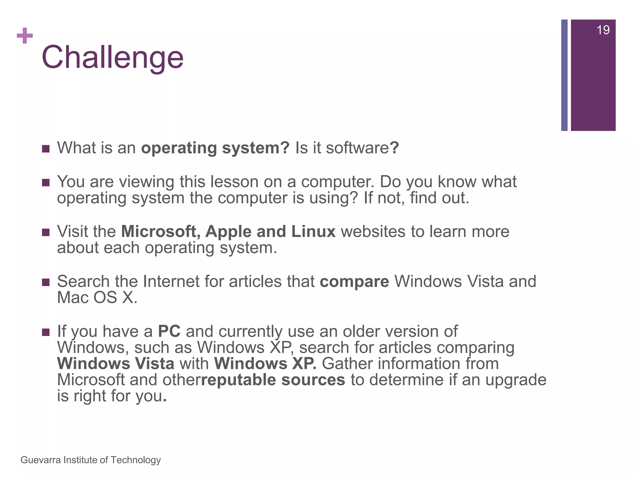 Lesson2 Operating System | PPTX