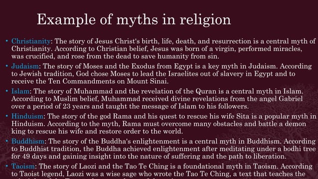 OVERVIEW - Mythology and Folklore - LESSON 2 | PPTX