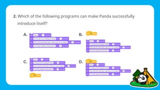 mBlock - Lesson 2 : Panda's_Greeting PPT. | PPTX