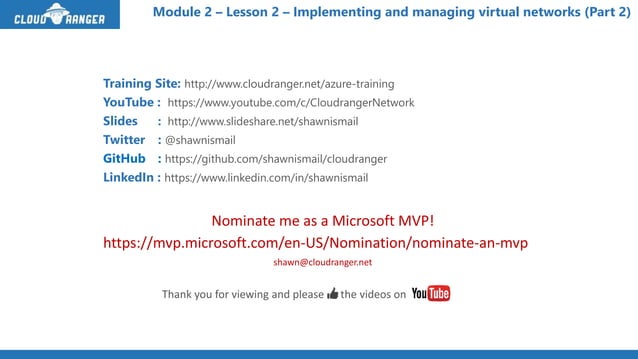 Lesson 2 Part 2 Implementing And Managing Virtual Networks With Azure Powershell And Cli Ppt 4836