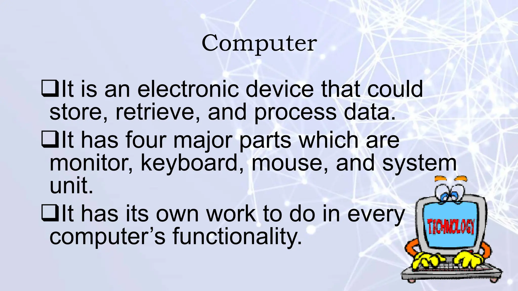 Parts of Computer.pptx | Computer Peripherals | Computing
