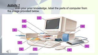 Parts of Computer.pptx | Computer Peripherals | Computing