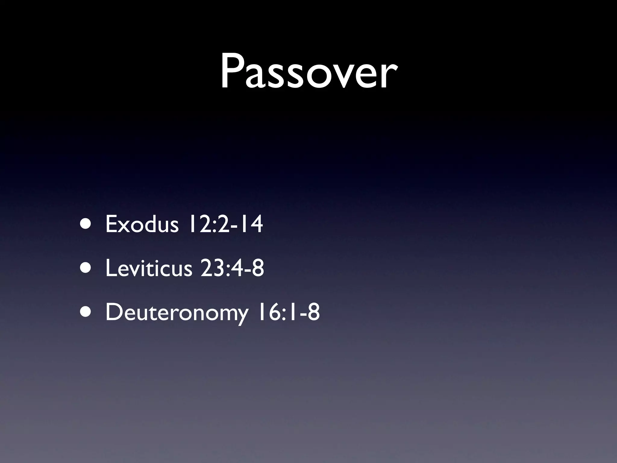 Lesson 2 passover | PPT