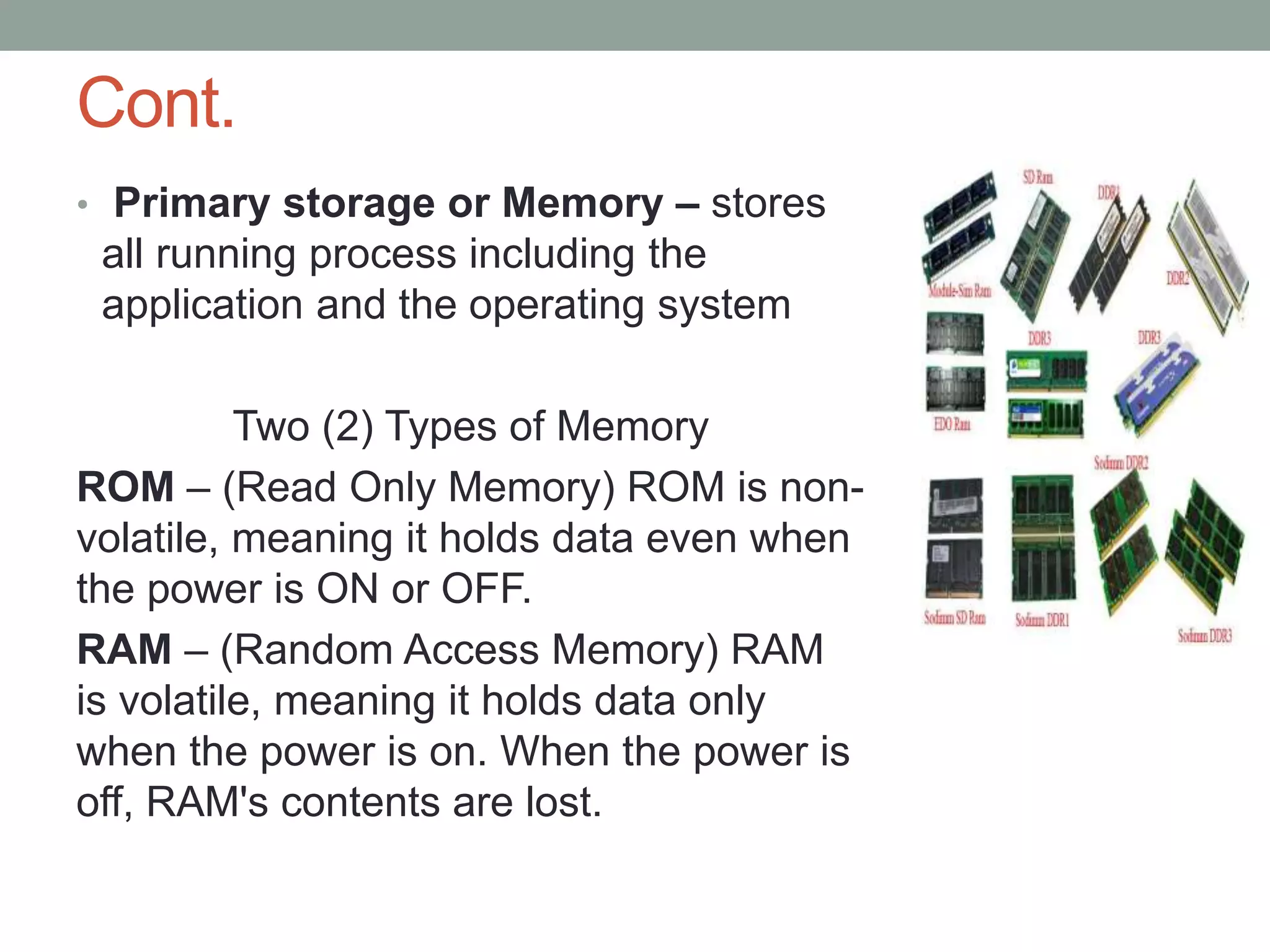 Lesson 2 pc components | PPTX | Computer Peripherals | Computing