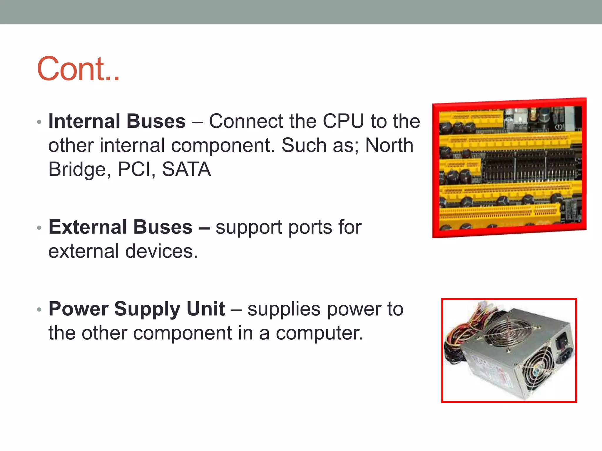 Lesson 2 pc components | PPTX | Computer Peripherals | Computing