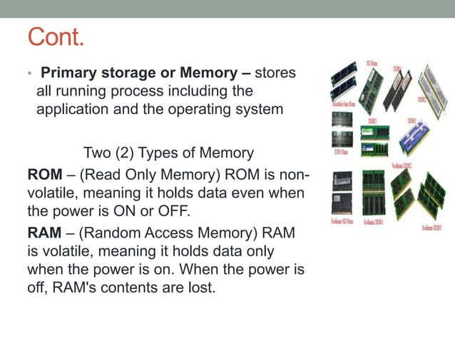 Lesson 2 pc components | PPTX | Computer Peripherals | Computing