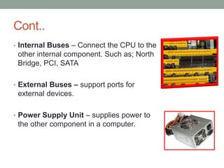 Lesson 2 pc components | PPTX | Computer Peripherals | Computing