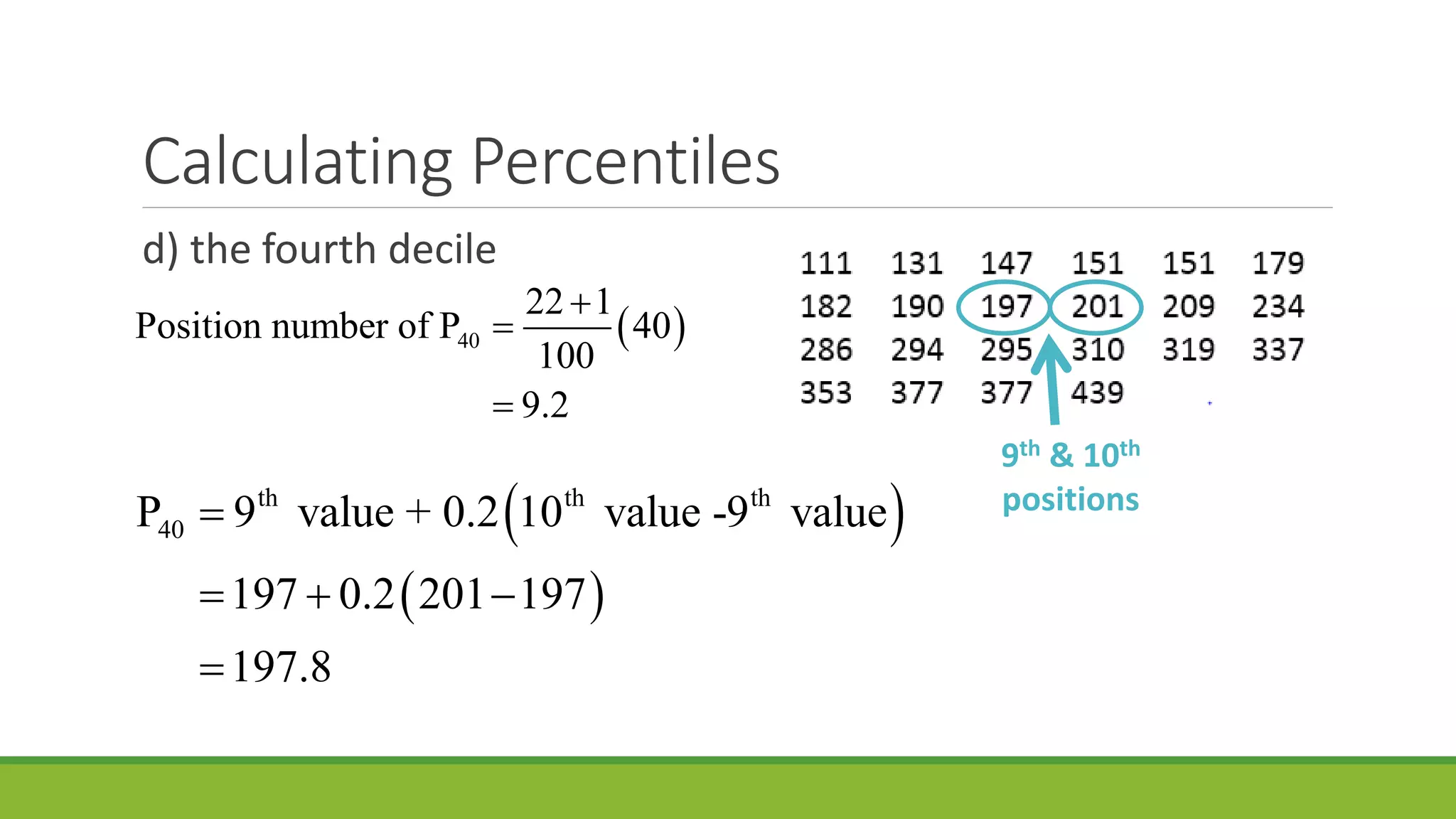 Lesson 2 percentiles | PPTX
