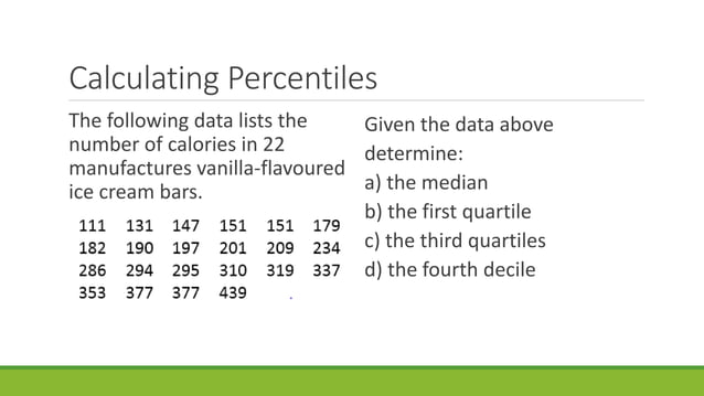 Lesson 2 percentiles | PPTX