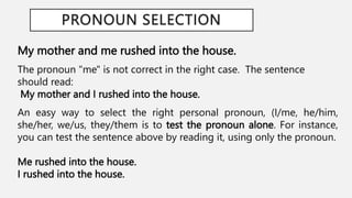 Lesson 2 - PRONOUNS and TYPES OF PROUNOUN | PPT