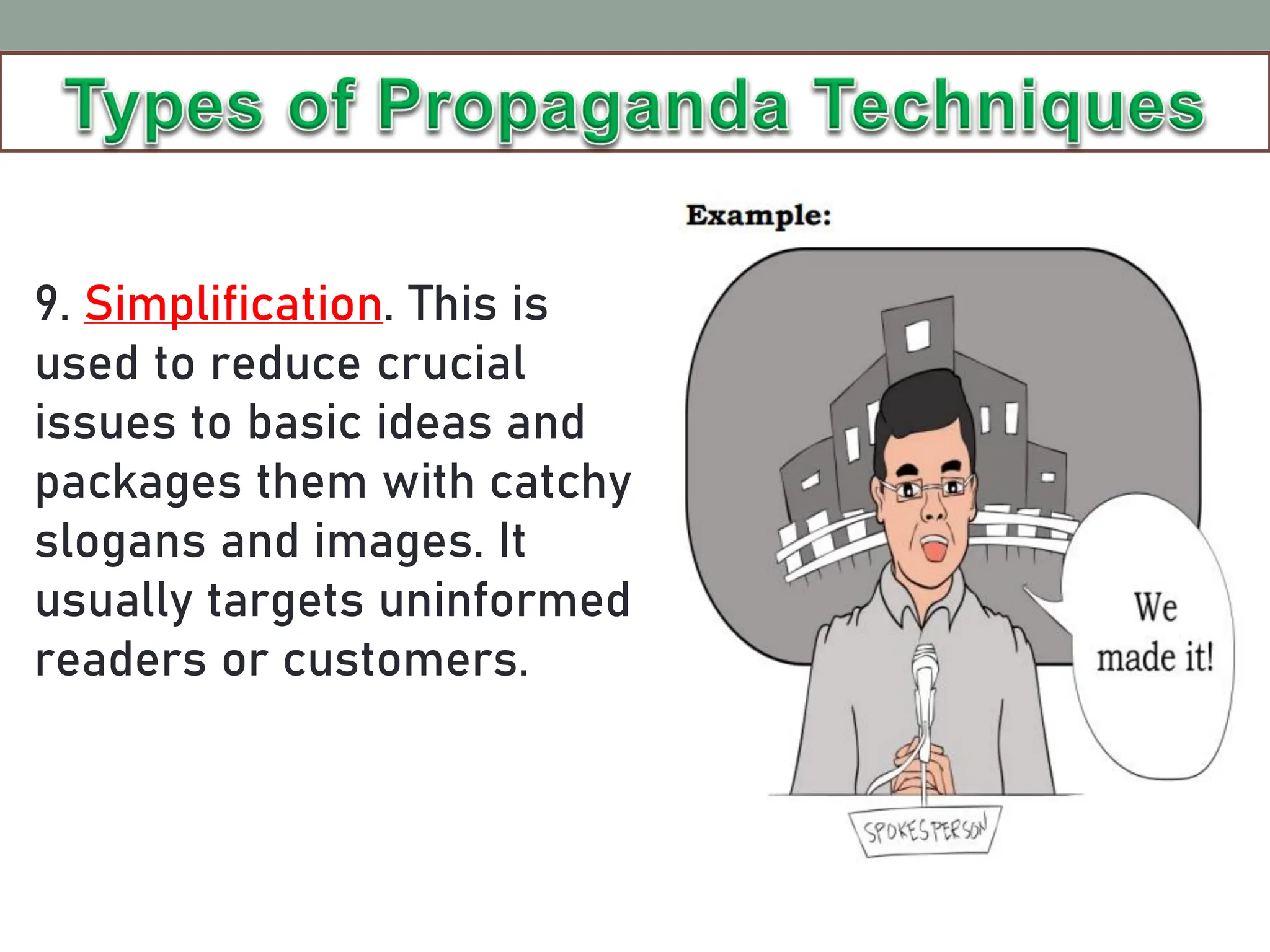 Lesson 2 - Types of Propaganda for Grade 8 | PDF