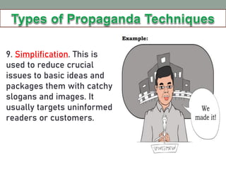 Lesson 2 - Types of Propaganda for Grade 8 | PDF