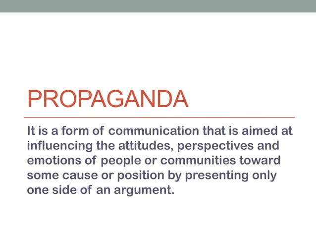 Lesson 2 - Types of Propaganda for Grade 8 | PDF