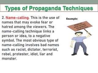 Lesson 2 - Types of Propaganda for Grade 8 | PDF