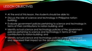 SCIENCE TECHNOLOGYAND NATION-BUILDING.PP