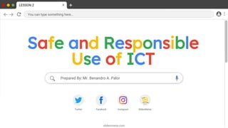 HELE 4 Lesson 2: Safe and Responsible Use of ICT | PPTX