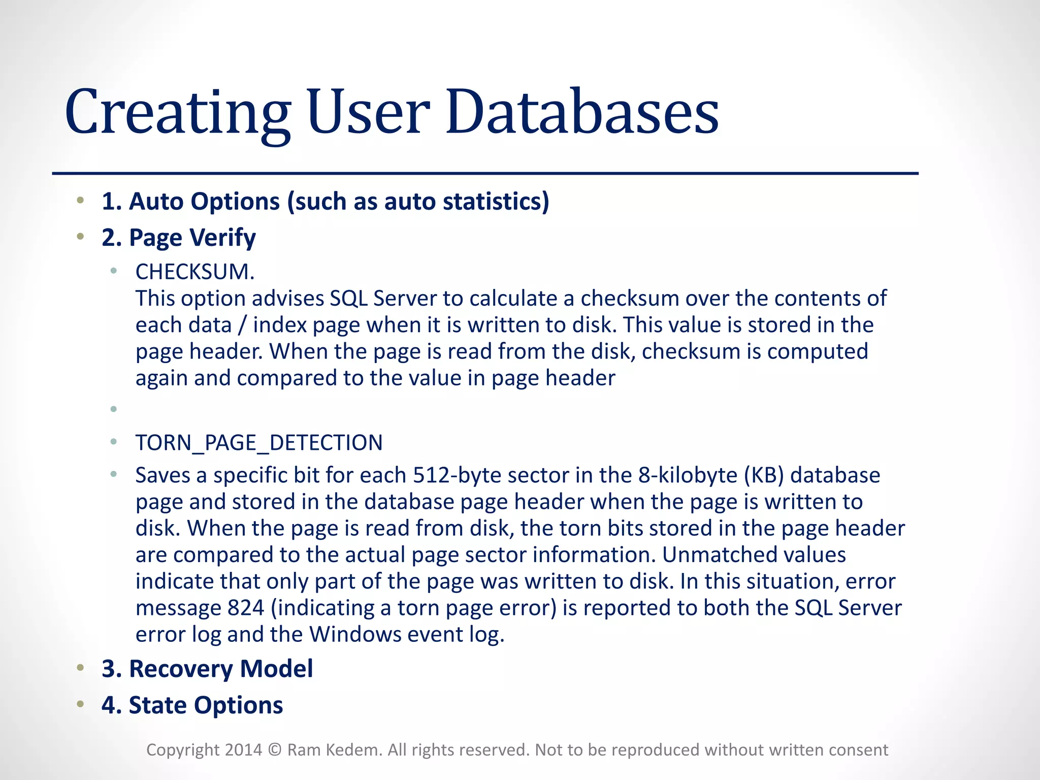 Managing and Configuring Databases | PDF