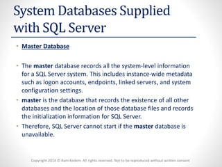 Managing and Configuring Databases | PDF