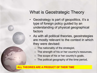 Lesson 2 superpowers and geostrategic theory | PPTX