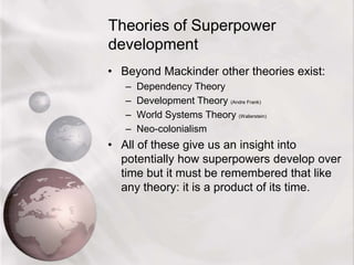 Lesson 2 superpowers and geostrategic theory | PPTX