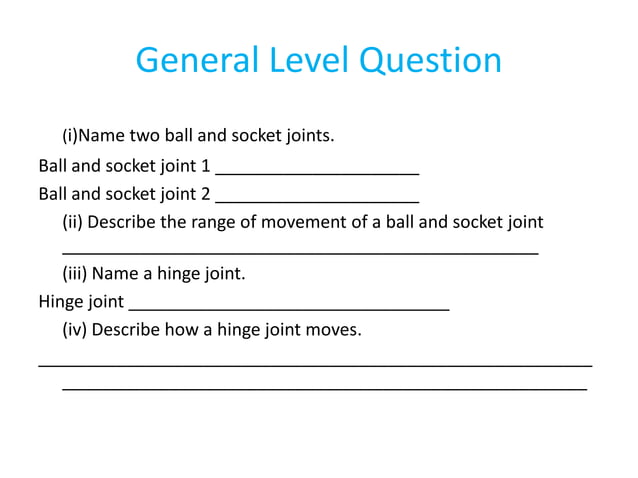 Lesson 2 tendons, ligaments, cartilage and joints | PPTX
