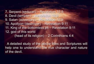 The Doctrine of the devil | PPTX