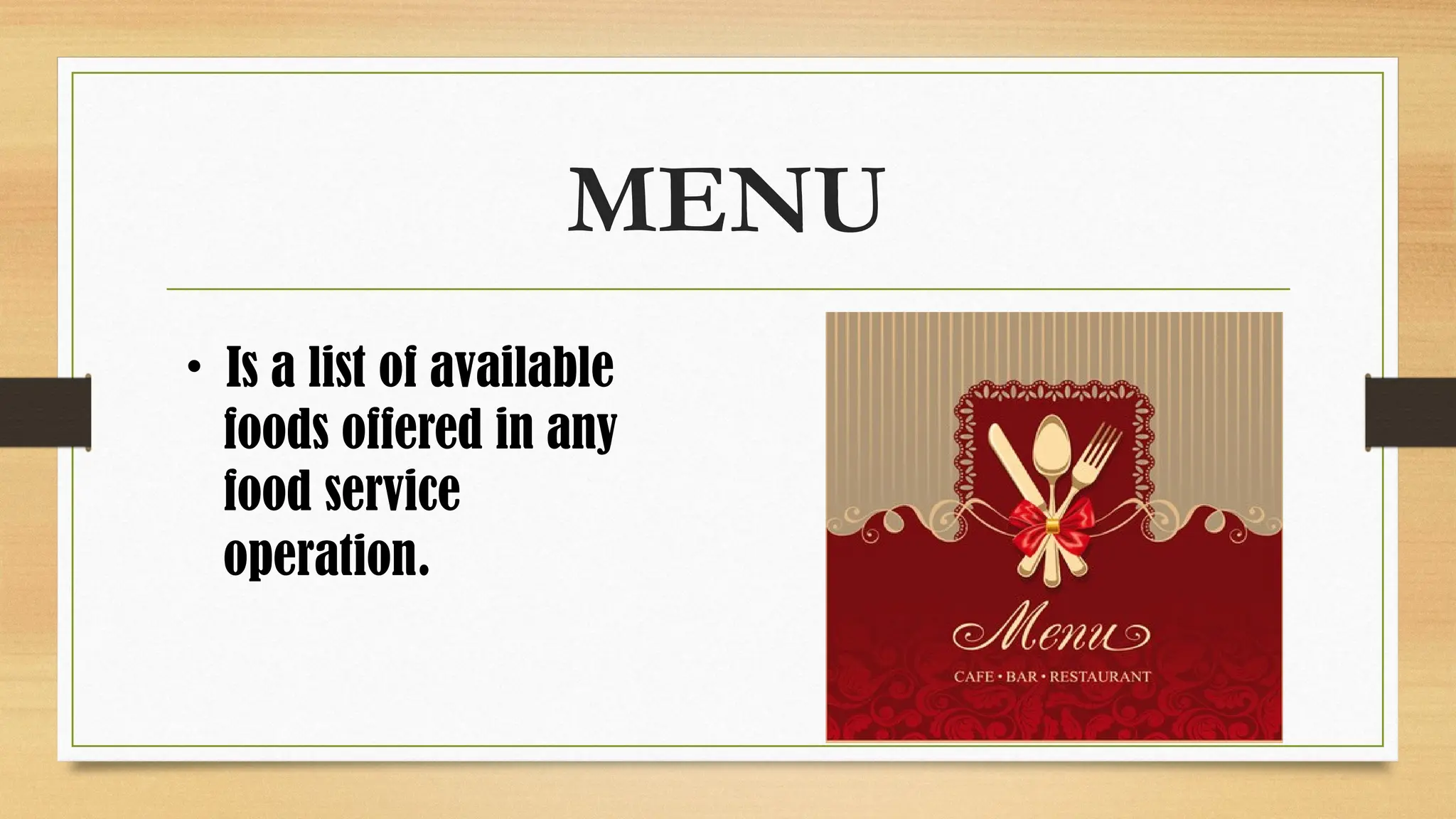 Lesson 2 - Types of Menu and Standardize Menu.pptx