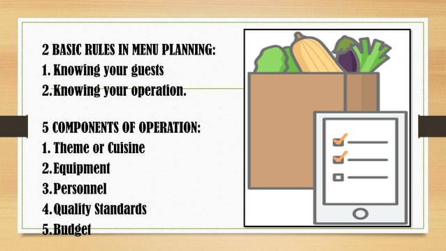 Lesson 2 - Types of Menu and Standardize Menu.pptx | Bars & Restaurants ...