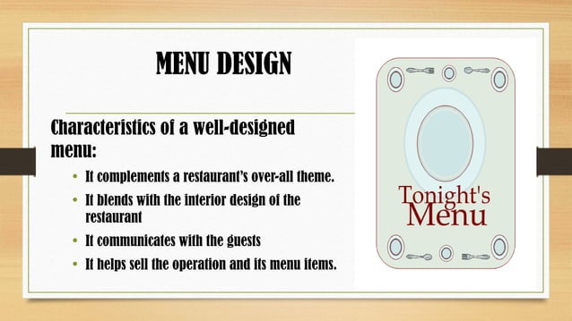 Lesson 2 - Types of Menu and Standardize Menu.pptx | Bars & Restaurants ...