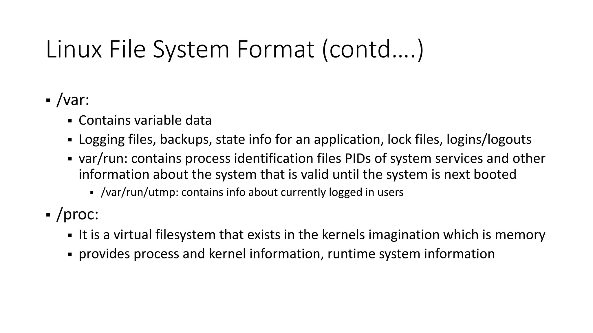 Lesson 2 Understanding Linux File System Pdf