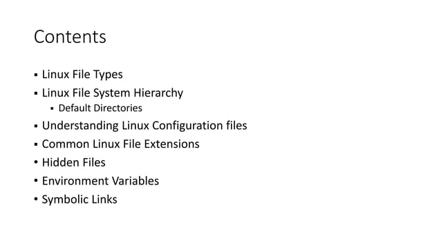 Lesson 2 Understanding Linux File System | PPT Lesson 2 Understanding Linux File System | PPT
