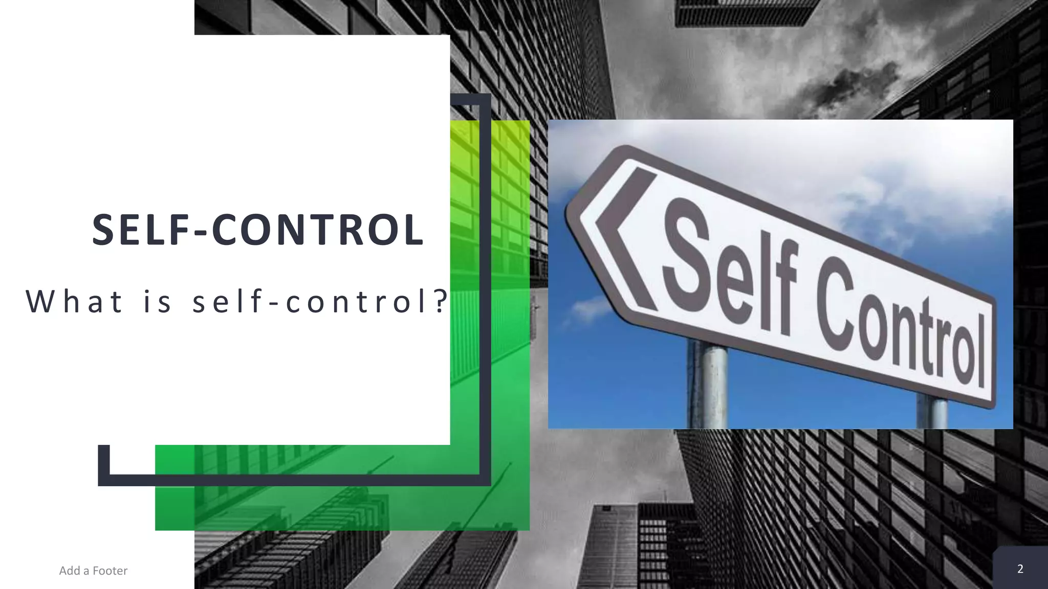 Values Education - Lesson 2 : Self- Control and Patience | PPTX