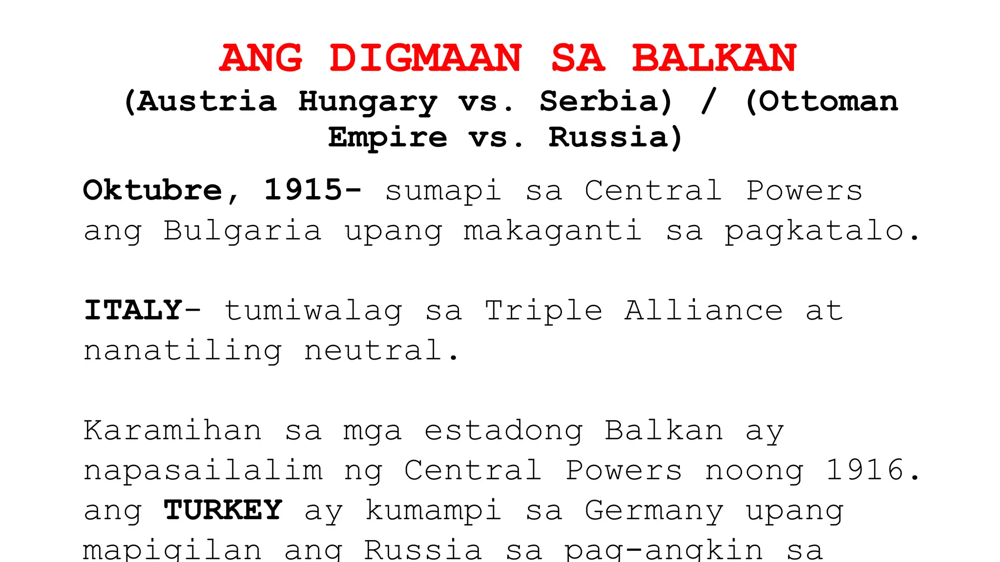 LESSON 2- World War 1.. Unang Digmaang Pandaigdig.. | PPTX