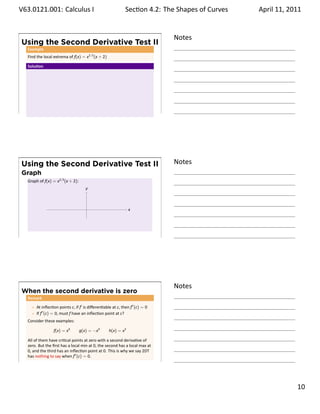 Lesson 20: Derivatives and the Shapes of Curves (handout) | PDF