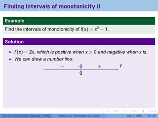 Lesson 20: Derivatives and the shapes of curves | PPT