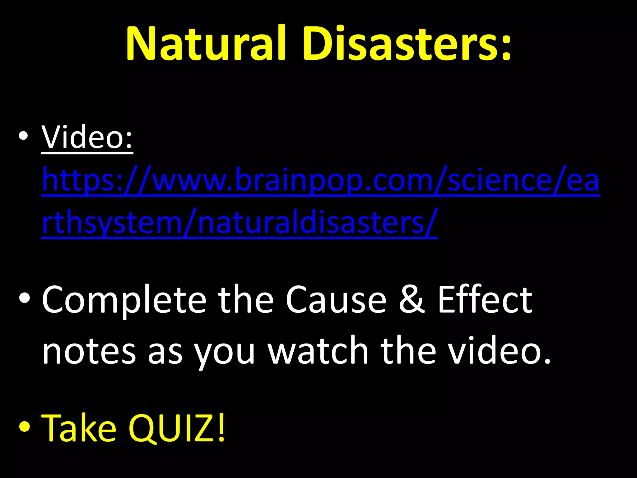 Introduction to Natural Disasters | PPTX