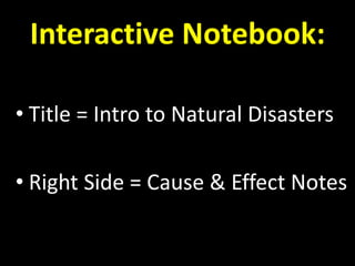 Introduction to Natural Disasters | PPTX