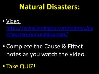 Introduction to Natural Disasters | PPTX