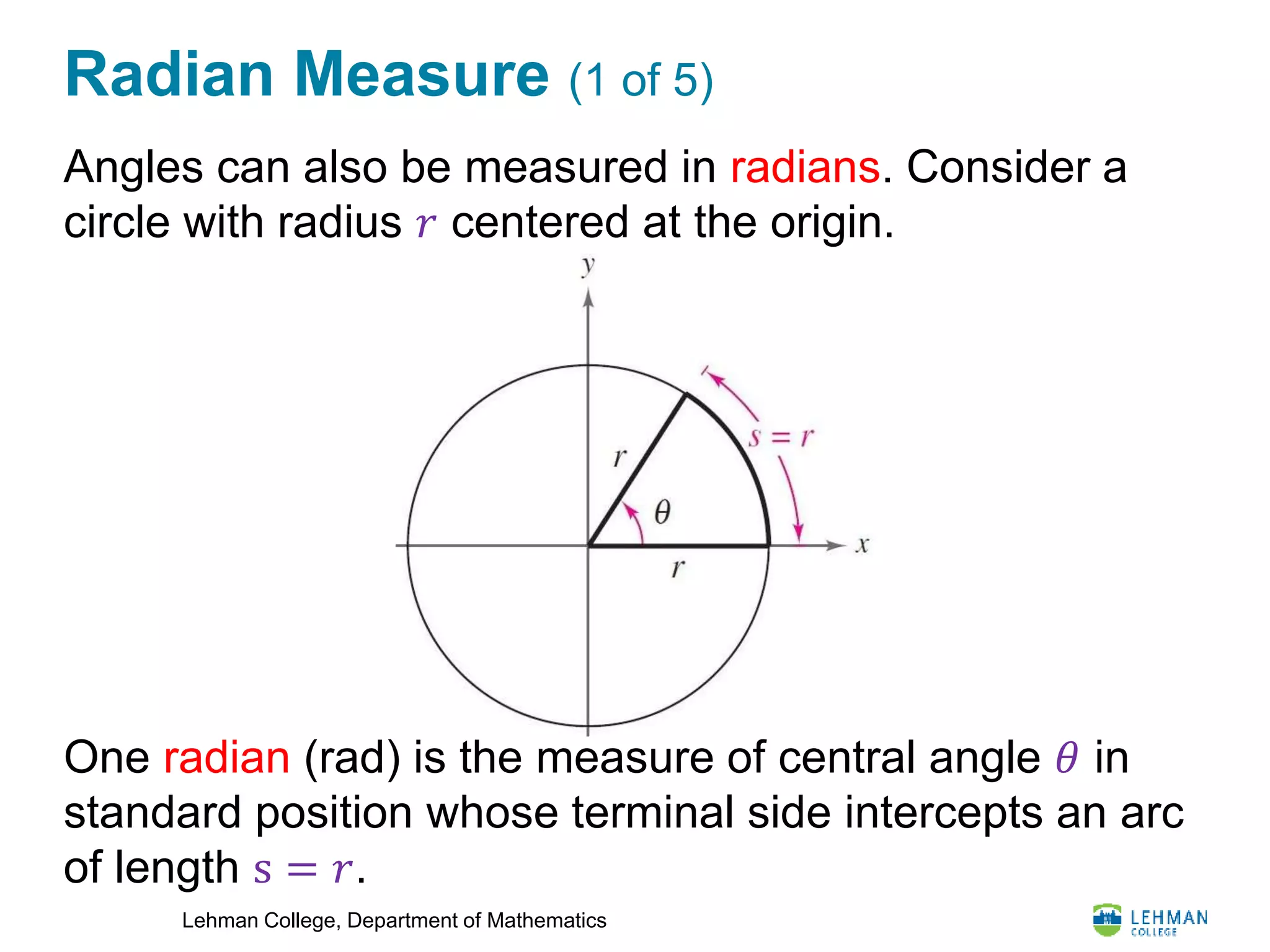 Lesson 20: Trigonometric Functions of Any Angle Part 1 | PPTX