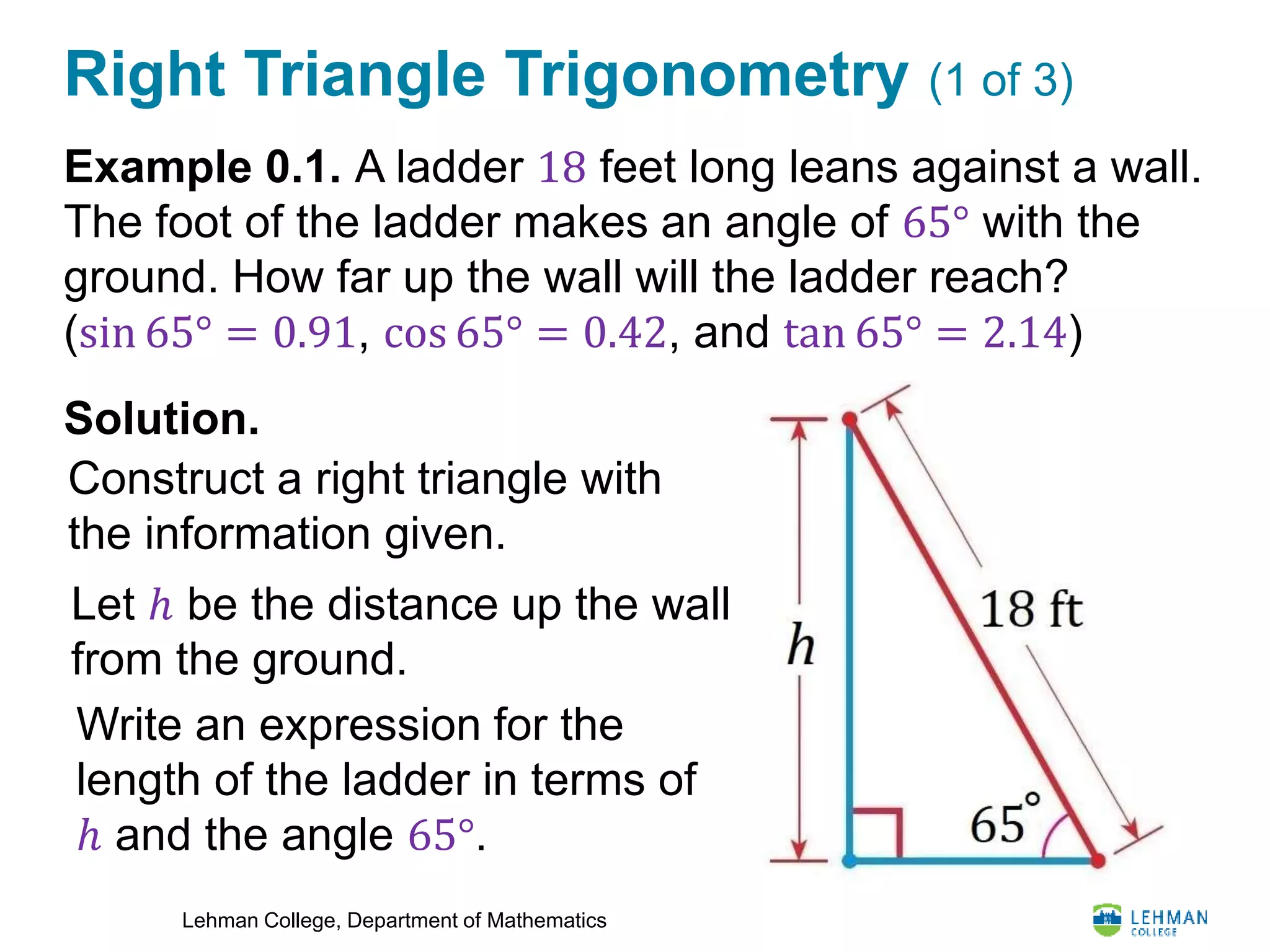 Lesson 20: Trigonometric Functions of Any Angle Part 1 | PPTX
