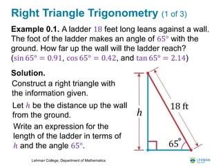 Lesson 20: Trigonometric Functions of Any Angle Part 1 | PPTX