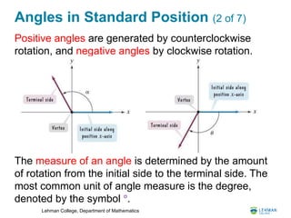 Lesson 20: Trigonometric Functions of Any Angle Part 1 | PPTX