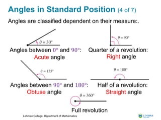 Lesson 20: Trigonometric Functions of Any Angle Part 1 | PPTX