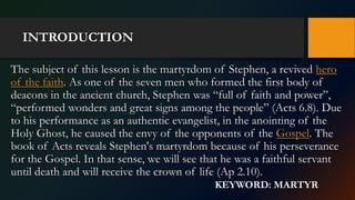Lesson 07: Stephen – A Revived Martyr.pptx