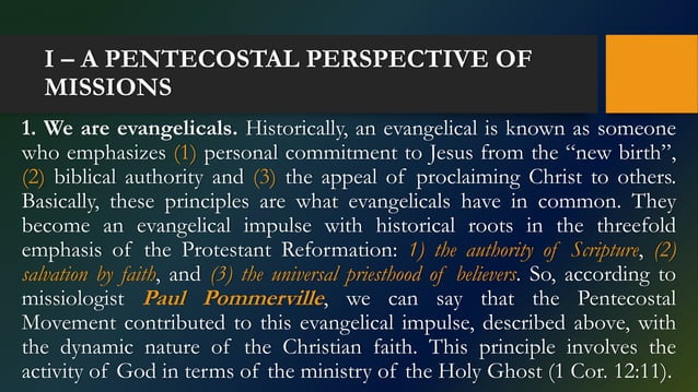Lesson 5 – A Pentecostal Perspective on Missions.pptx | Christianity ...
